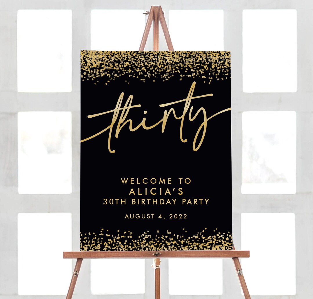 30th Birthday Decorations, Thirty Birthday Decor, Confetti Birthday ...