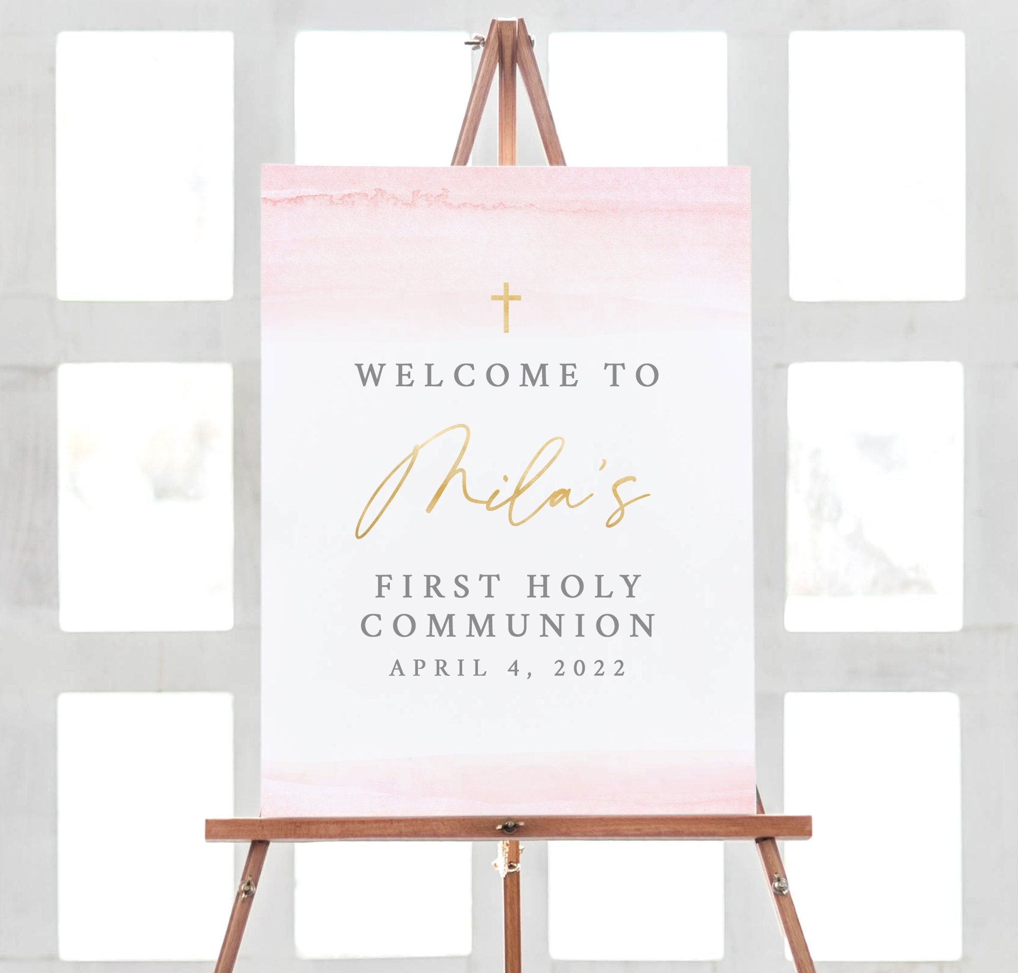 Holy Communion Sign, Watercolor Communion Party, Holy Communion ...