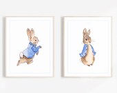 Peter Rabbit Wall Art Kids Wall Decor Baby Shower Gift Set - Etsy