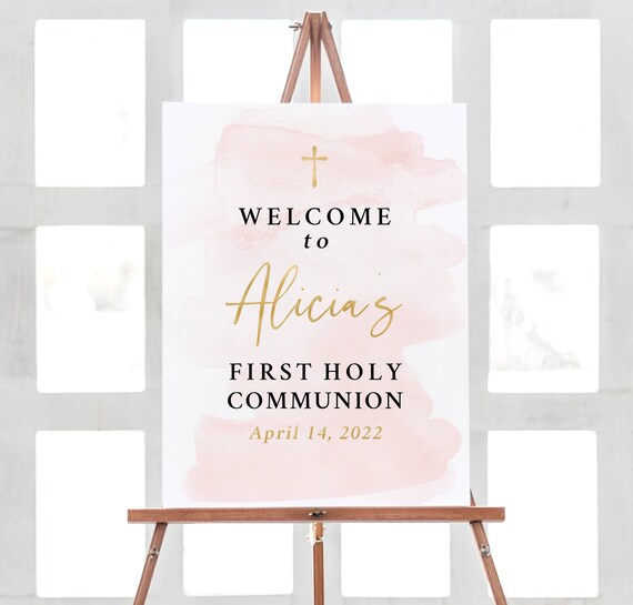 Communion Decorations Welcome Communion Party Decor First | Etsy