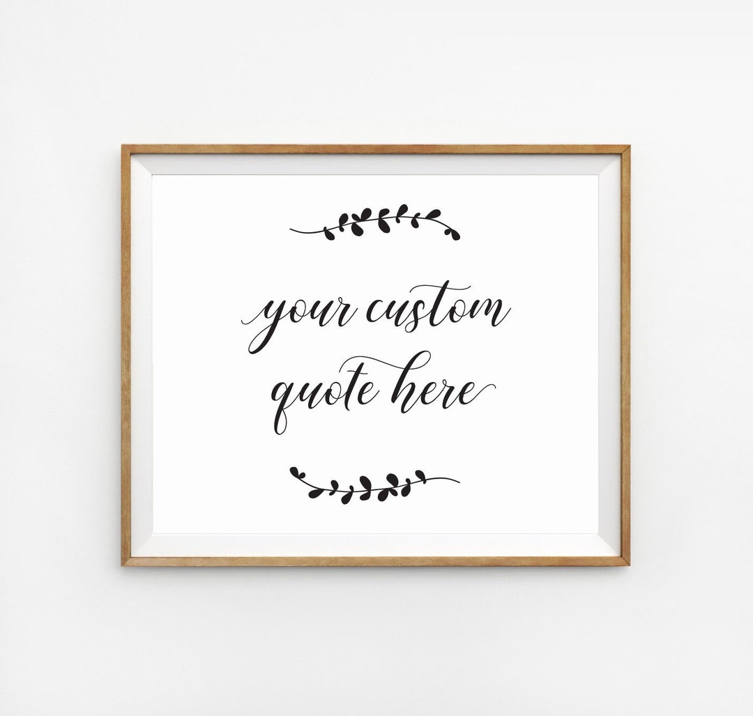 Custom Poem Print, Custom Calligraphy Print, Custom Quote Printable ...