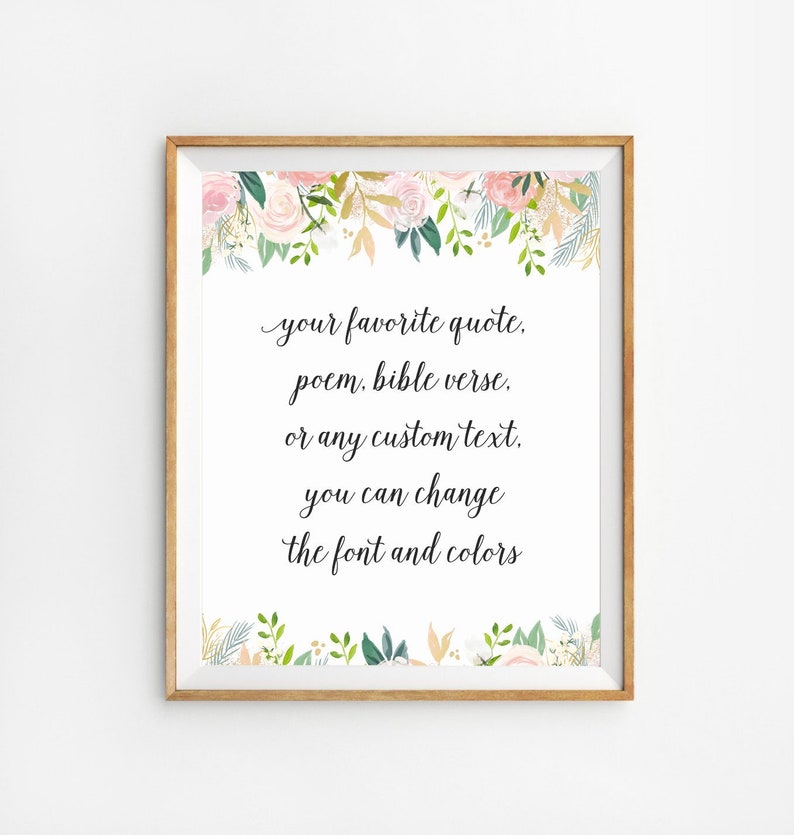 Custom Quote Wall Art Personalized Quotes Printable Custom - Etsy