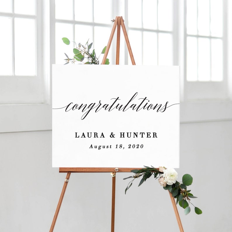Congratulations Decorations Sign Congratulations Wedding - Etsy