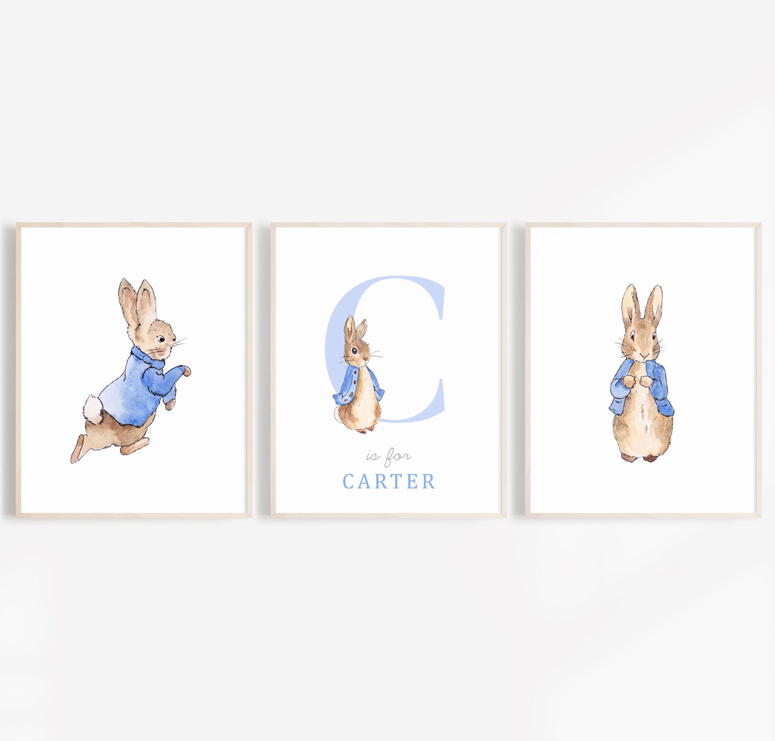 Peter Rabbit Wall Art Set of 3 Peter Rabbit Printable Peter | Etsy