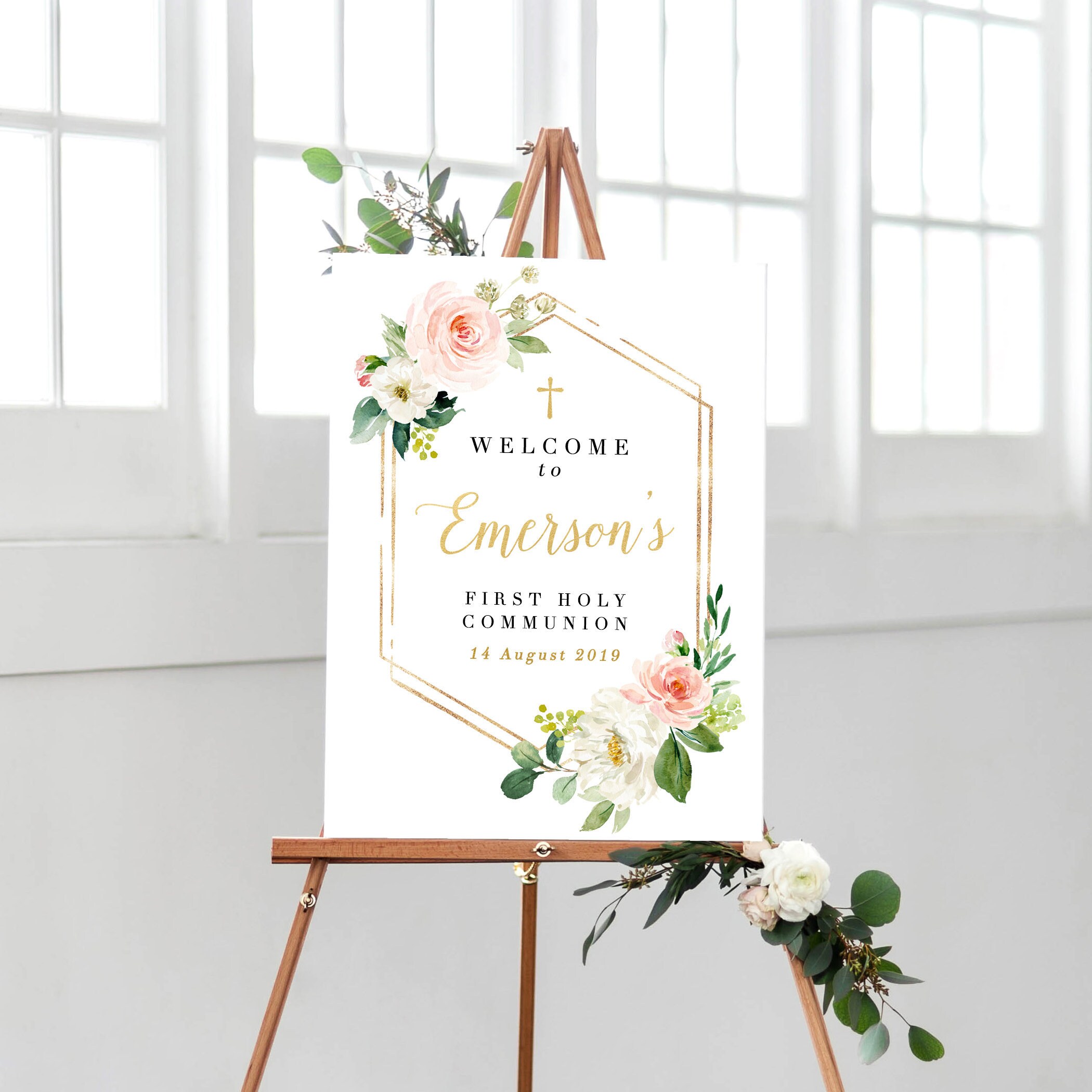 Party Supplies Paper & Party Supplies 1st Communion Decoration Welcome ...