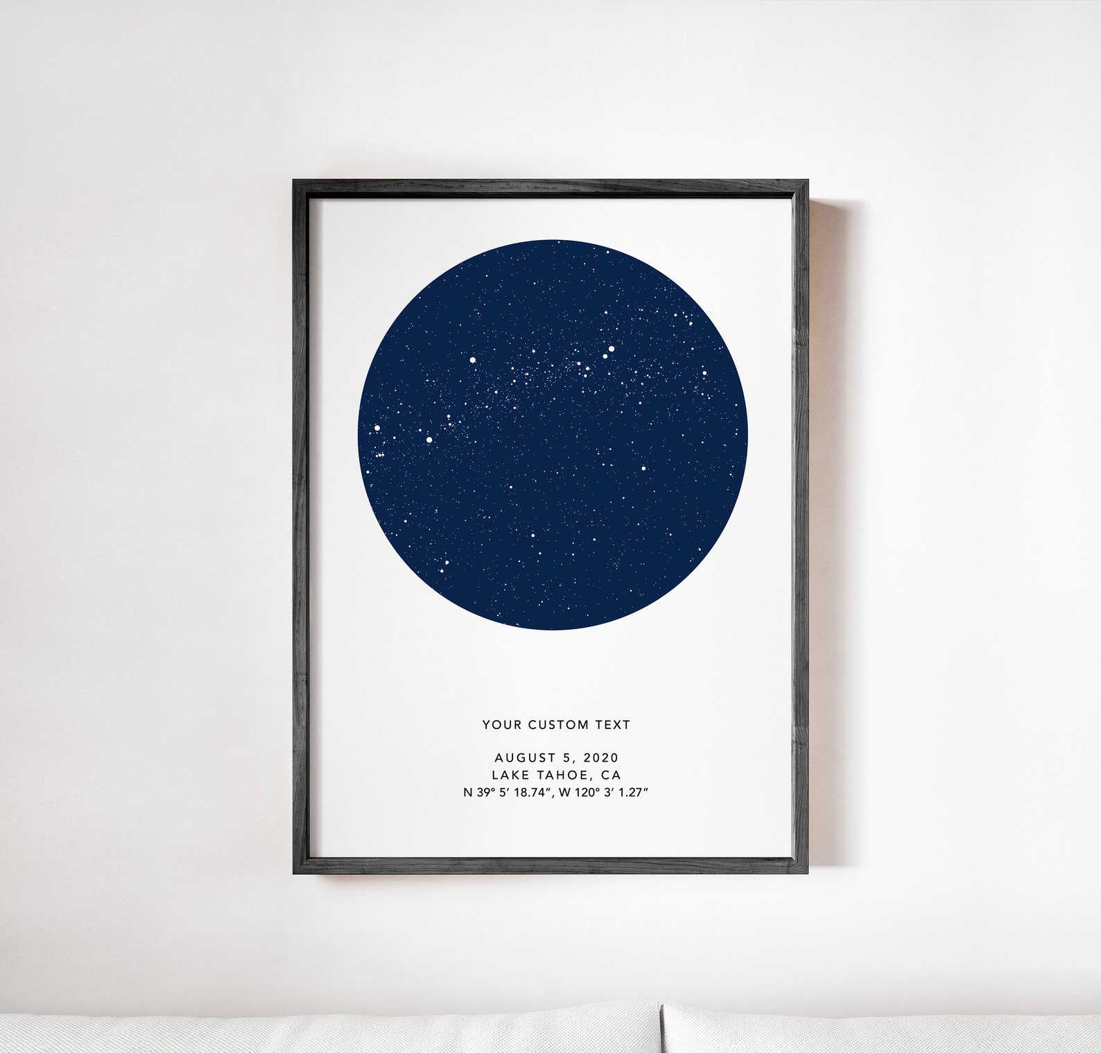Star Map Poster, Engagement Gift, Custom Star Map Wall Art, Night Sky ...