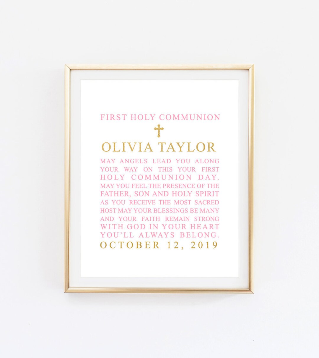 First Holy Communion Sign, Communion Prayer Decor Welcome Communion ...