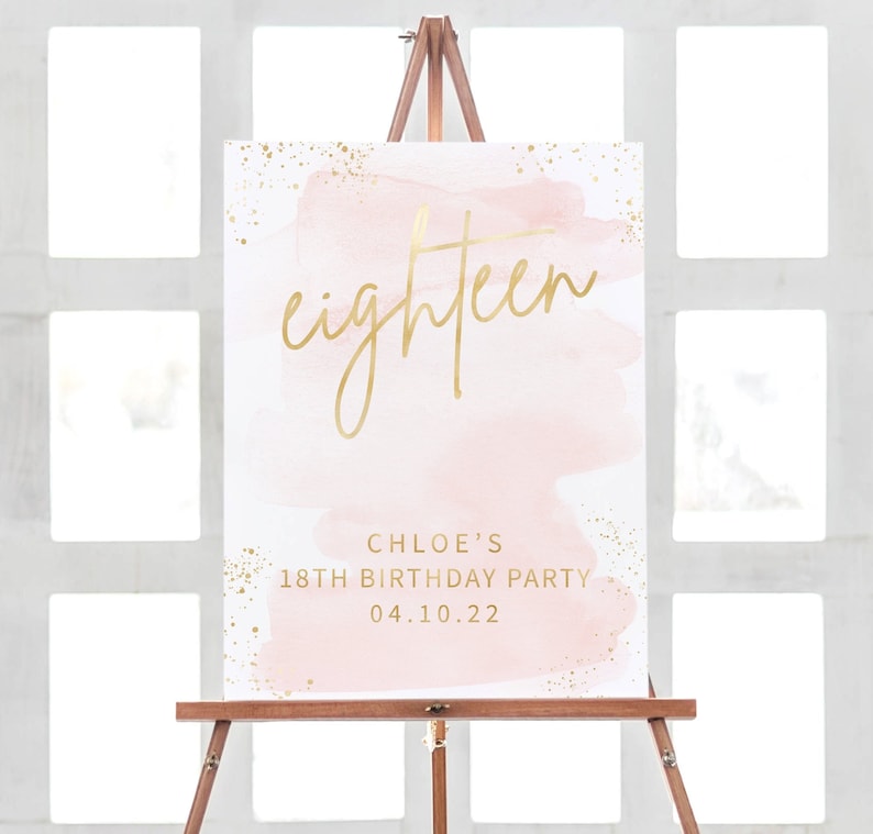 18th Birthday Sign Eighteenth Birthday Welcome Birthday - Etsy