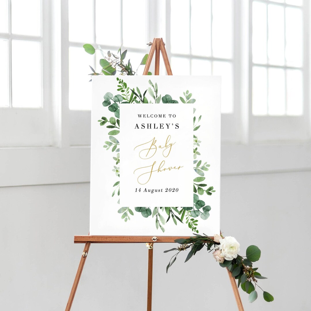 Welcome Baby Shower Sign Printable, Baby Shower Party Sign ...