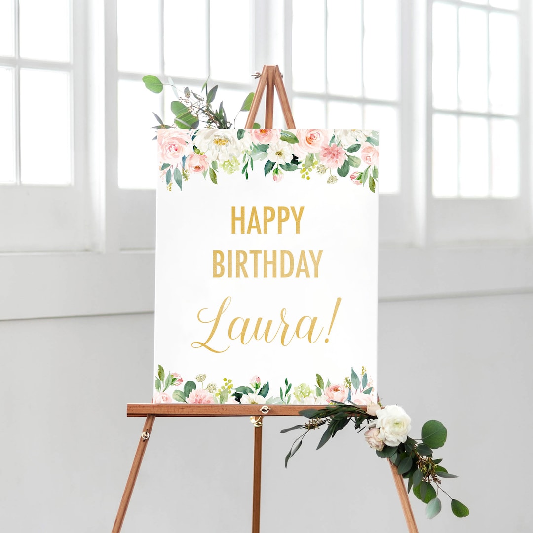 Birthday Sign Poster, Happy Birthday Party Decorations, Birthday Party ...