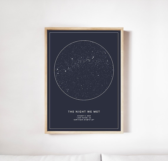 Custom Star Map Personalized Star Map Constellation Map | Etsy