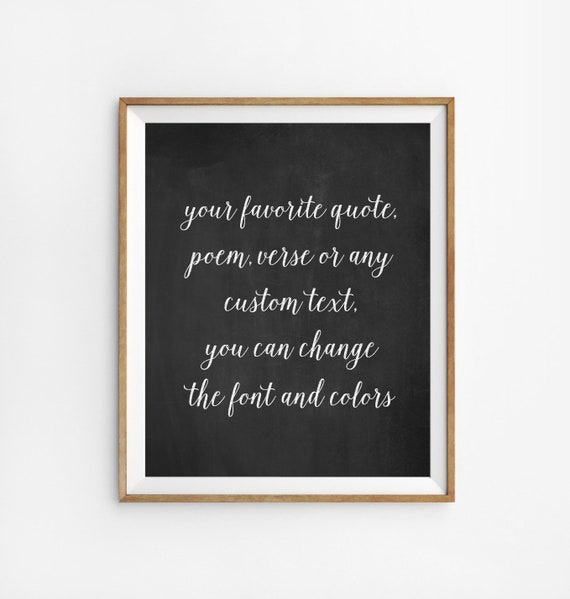 Chalkboard Sign Quote