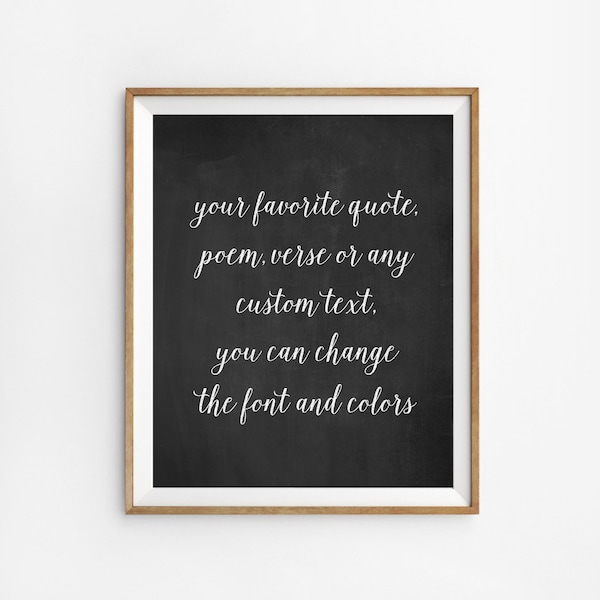 Chalkboard Quote - Etsy