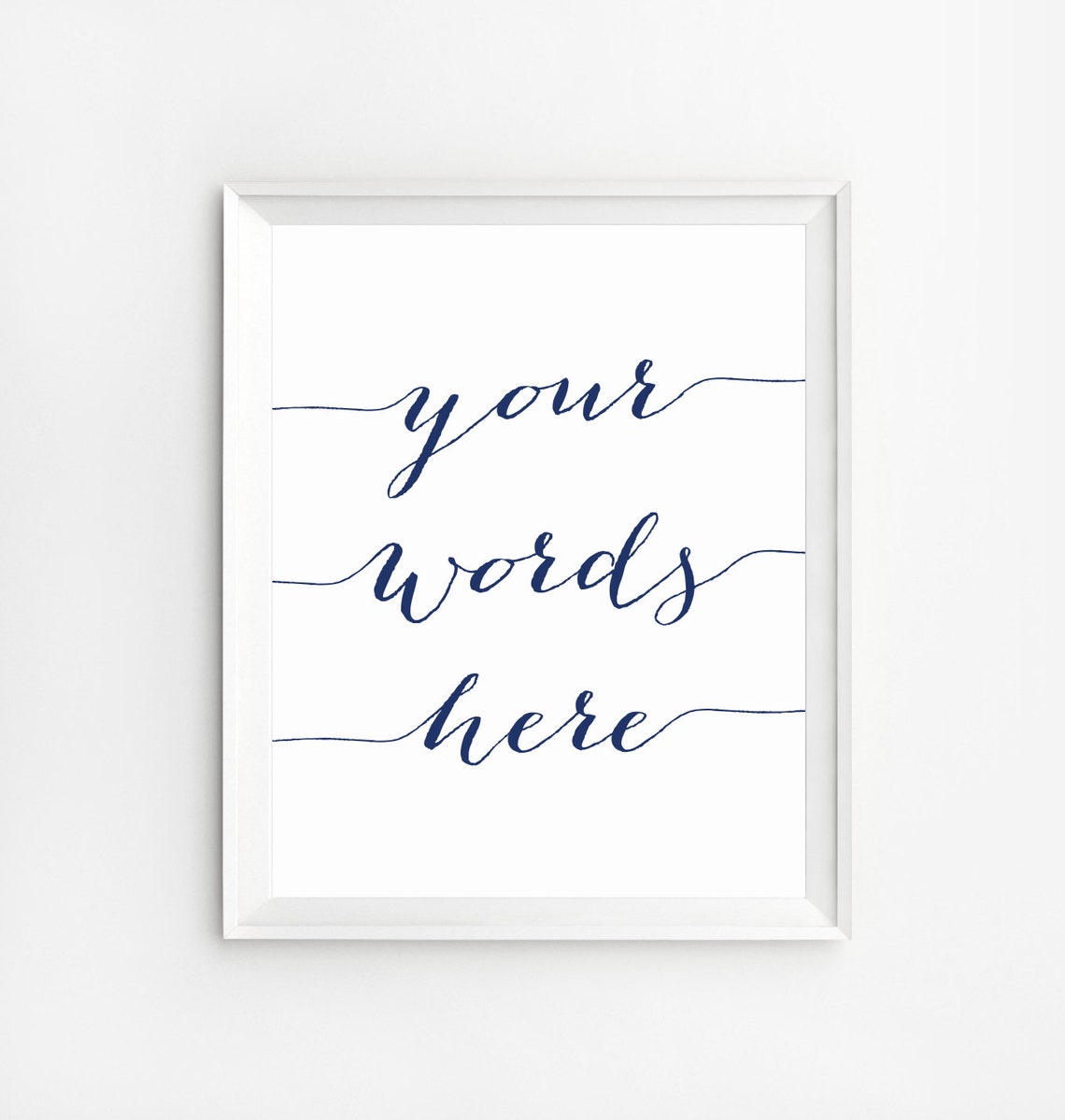 Custom Calligraphy Personalized Typography Print Custom - Etsy