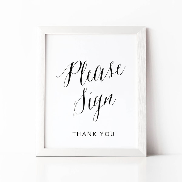 Please Sign in Signs - Etsy