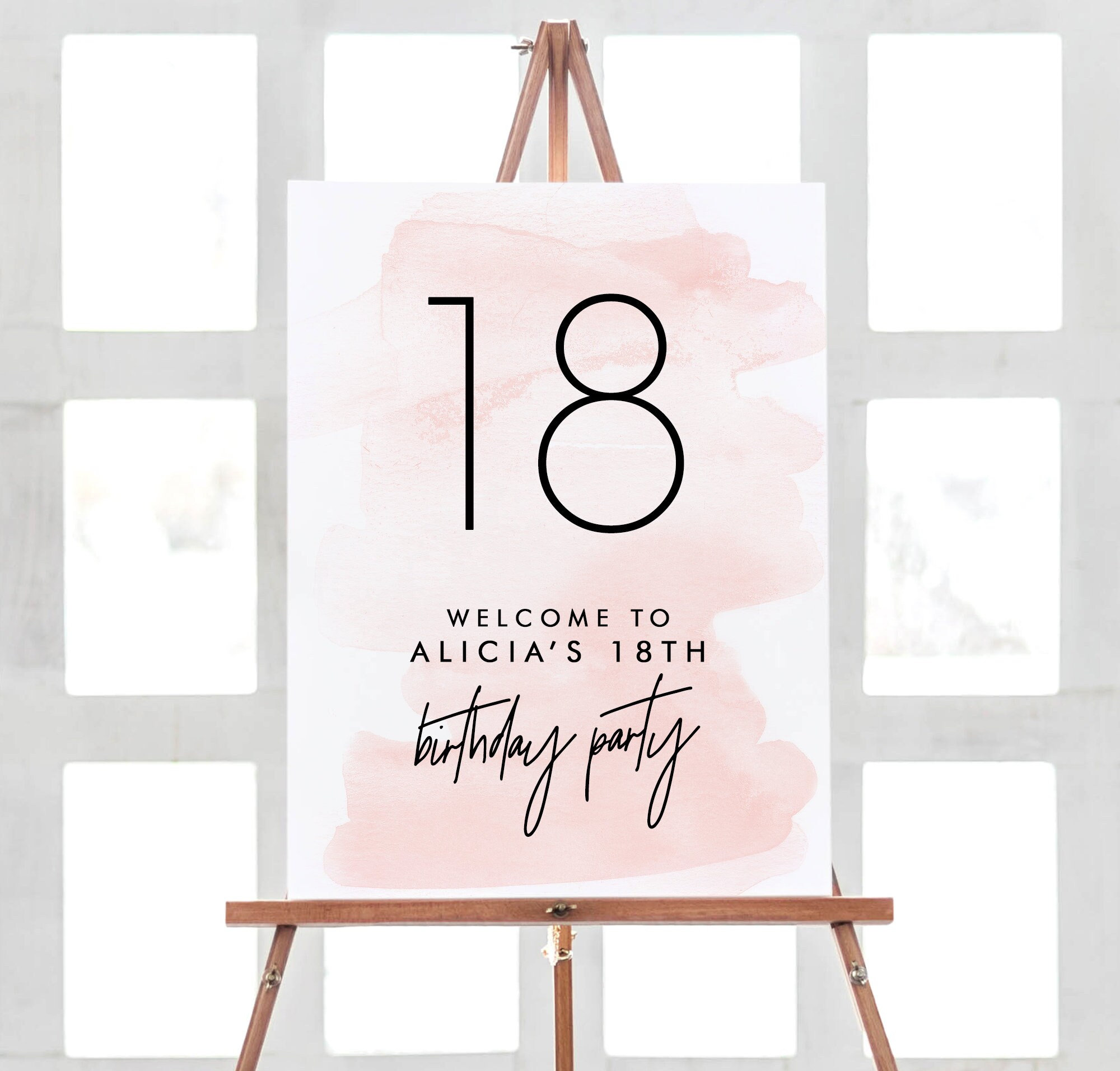 18th Birthday Party Decorations Sign Welcome Birthday Sign - Etsy