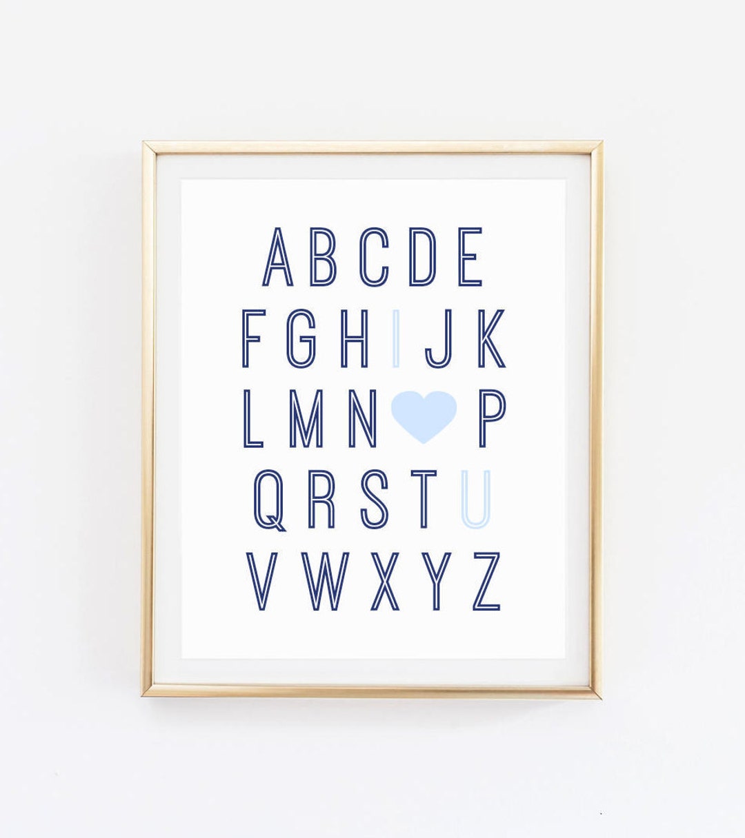 Alphabet Sign, Kids Wall Decor, Alphabet Letters for Nursery ABC Wall ...