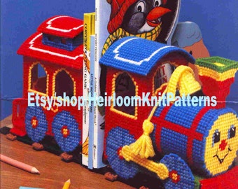 Plastic canvas train | Etsy