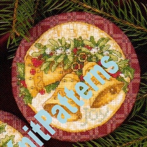6 Christmas Ornaments Counted Cross Stitch Pattern PDF Small 4'' Motifs ...