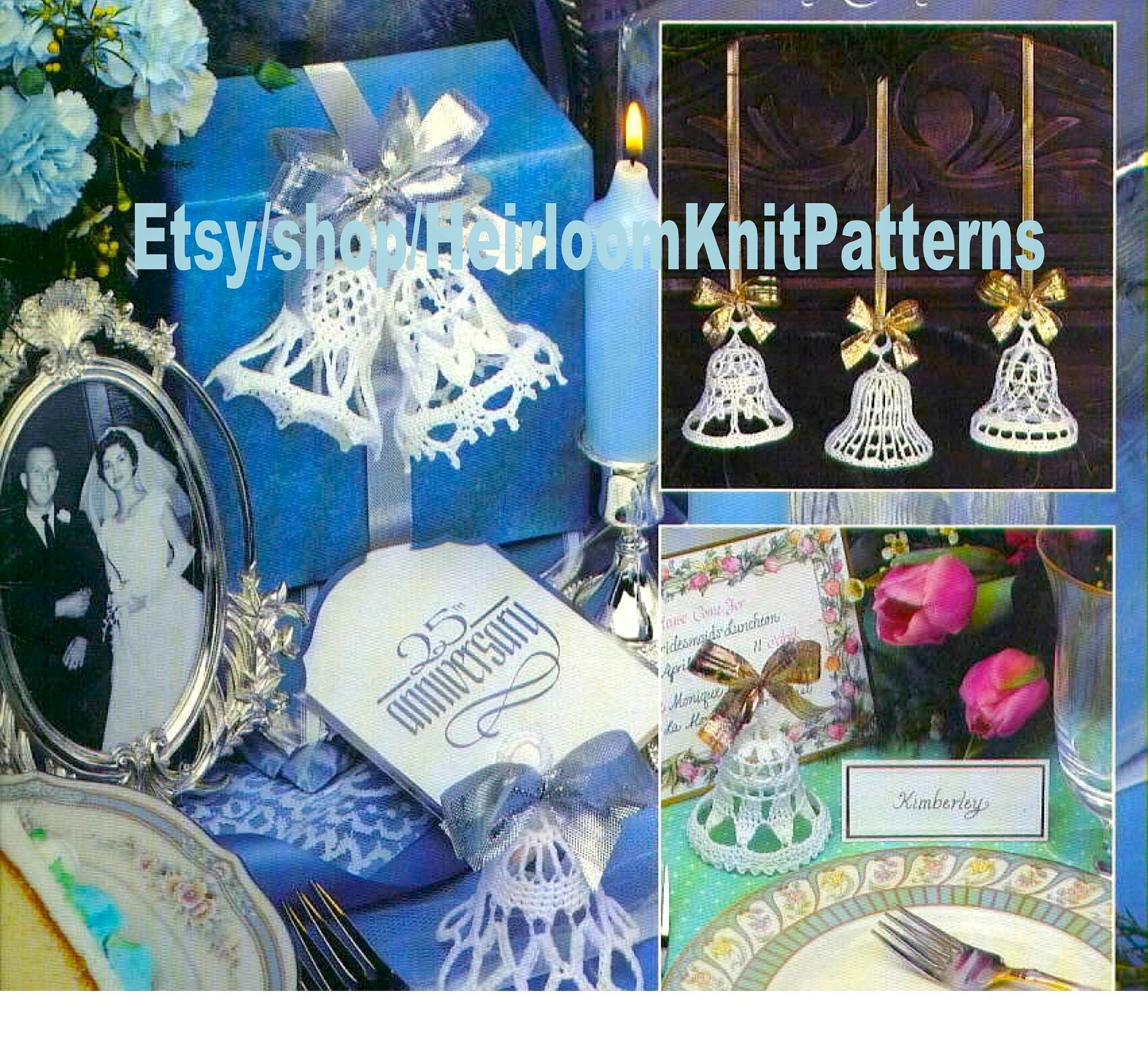 16 Bells Vintage Thread Crochet Pattern Weddings Anniversaries | Etsy