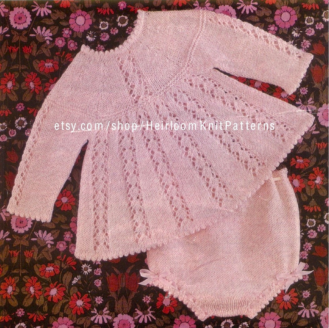 Baby Angel Top and Pants Set Vintage Knitting Pattern PDF 17 Baby Angel Top and Pants Set Vintage Knitting Pattern PDF 17