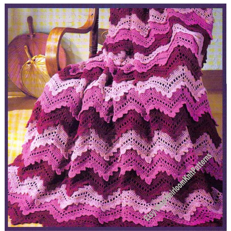 Ripple Afghan - Etsy