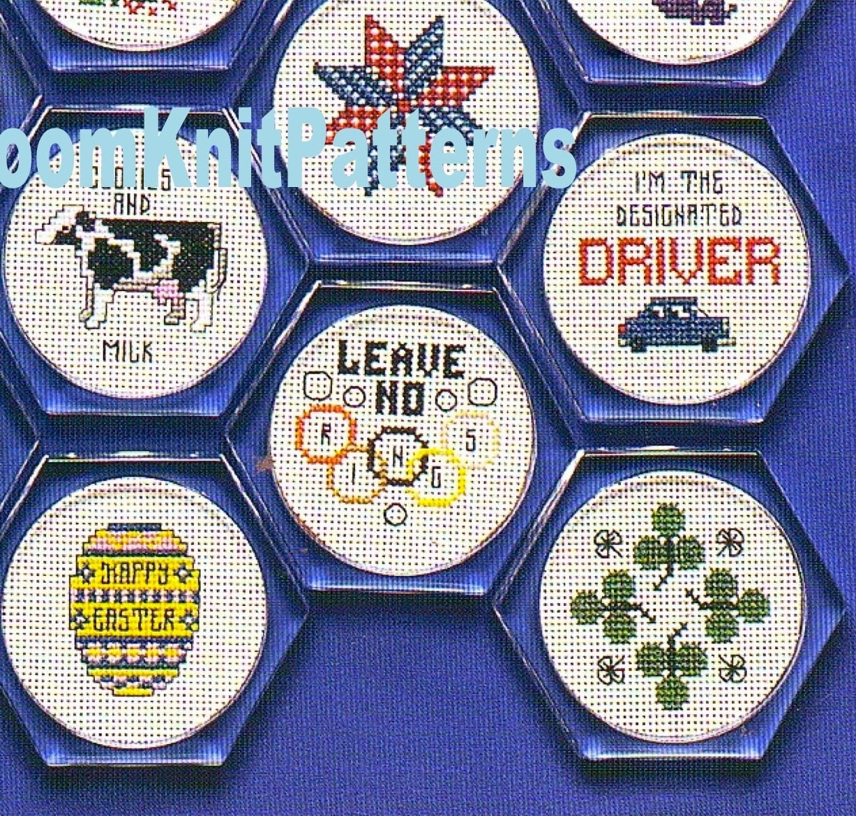 21 Coaster Designs Vintage Cross Stitch Pattern PDF Small Motif Counted ...