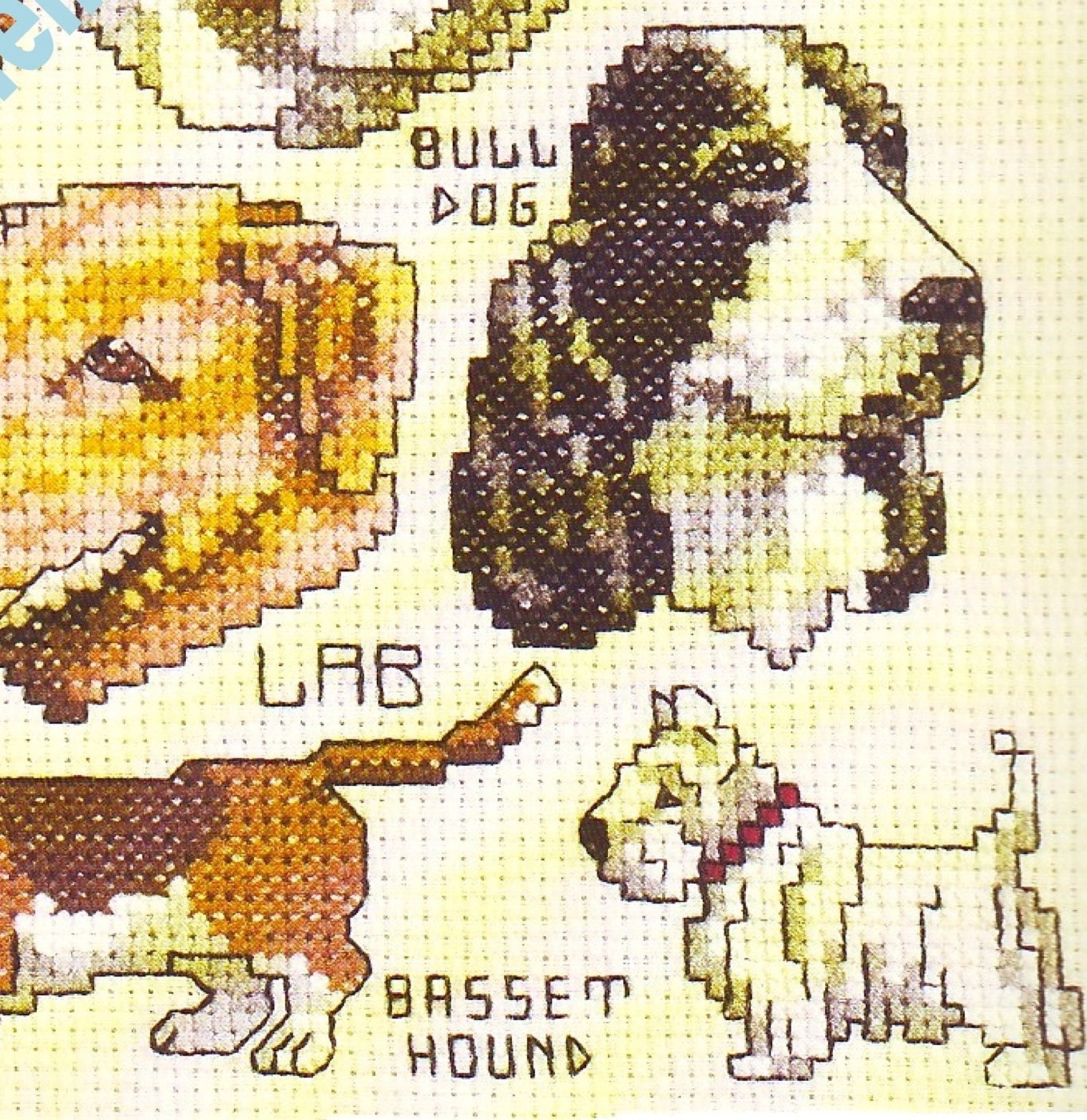 30 Dog Puppy Breeds Vintage Cross Stitch Pattern Small Motif | Etsy