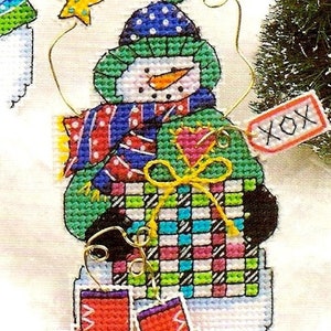 6 Snow Folk Ornaments Vintage Plastic Canvas Pattern PDF - Etsy