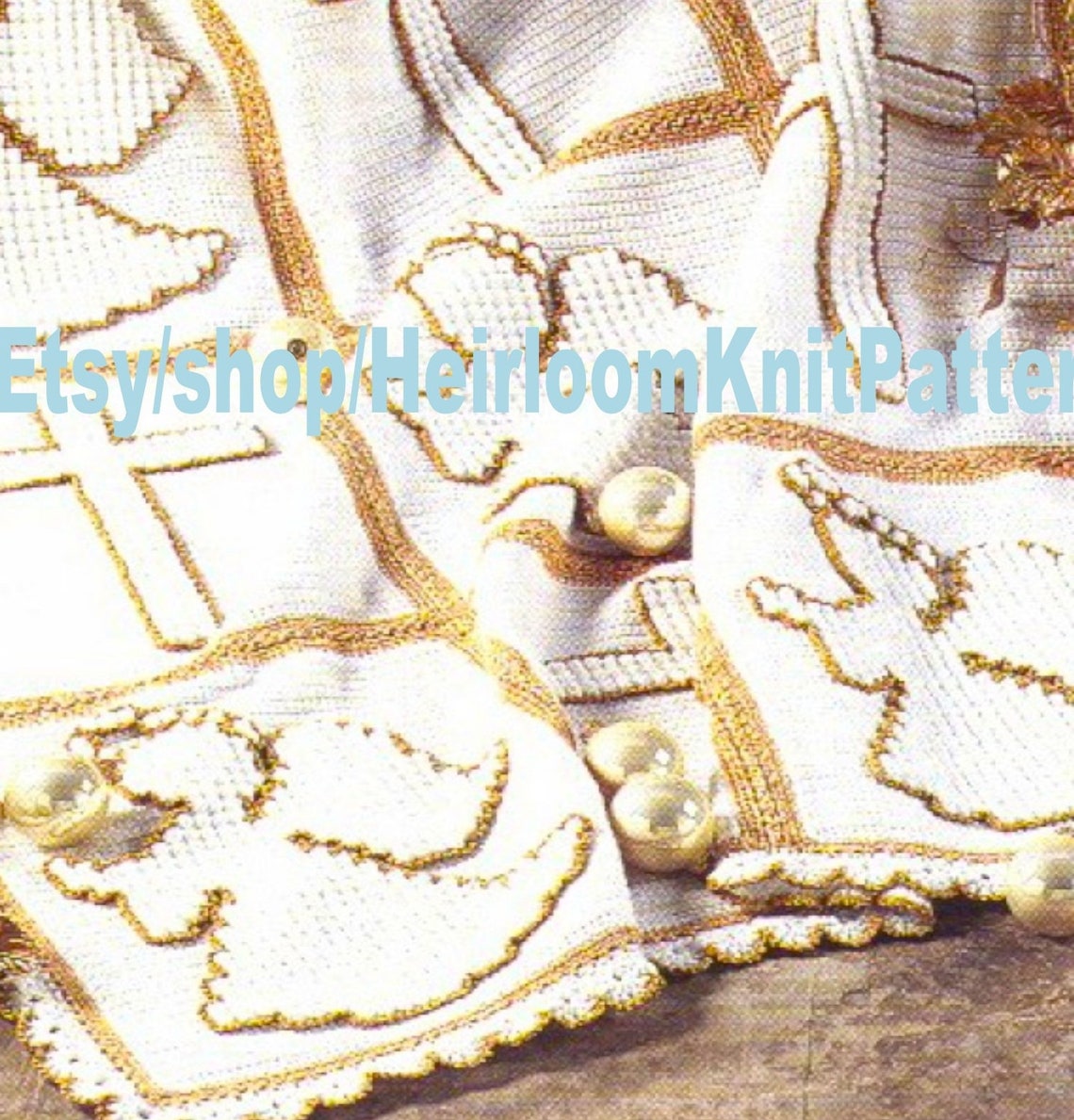 Angels Afghan Vintage Crochet Pattern PDF Angel and Cross - Etsy