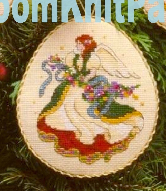 6 Angel Ornaments Counted Cross Stitch Pattern PDF Angel | Etsy