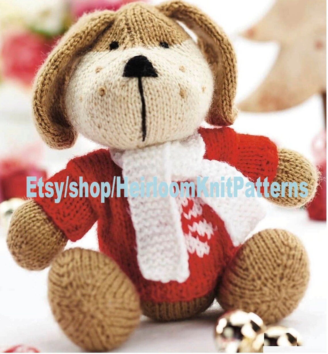 Puppy Toy Knitting Pattern Cute Dog Pattern Puppy Pattern Baby | Etsy