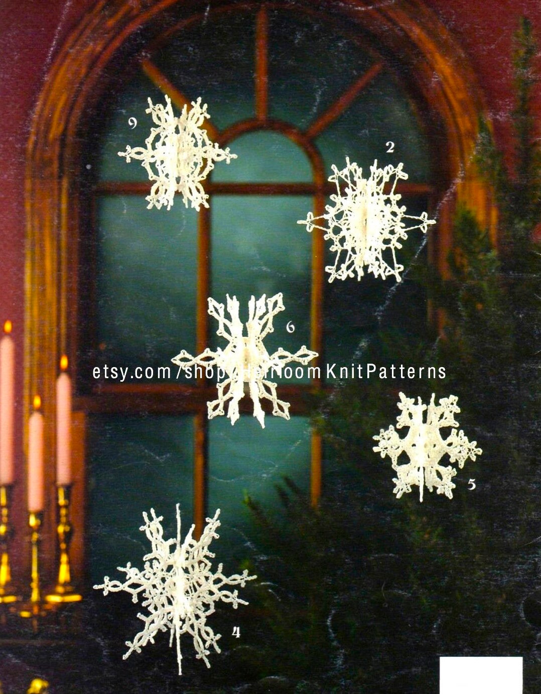 10 Crochet Snowflakes Pattern 3-dimensional Snowflakes - Etsy