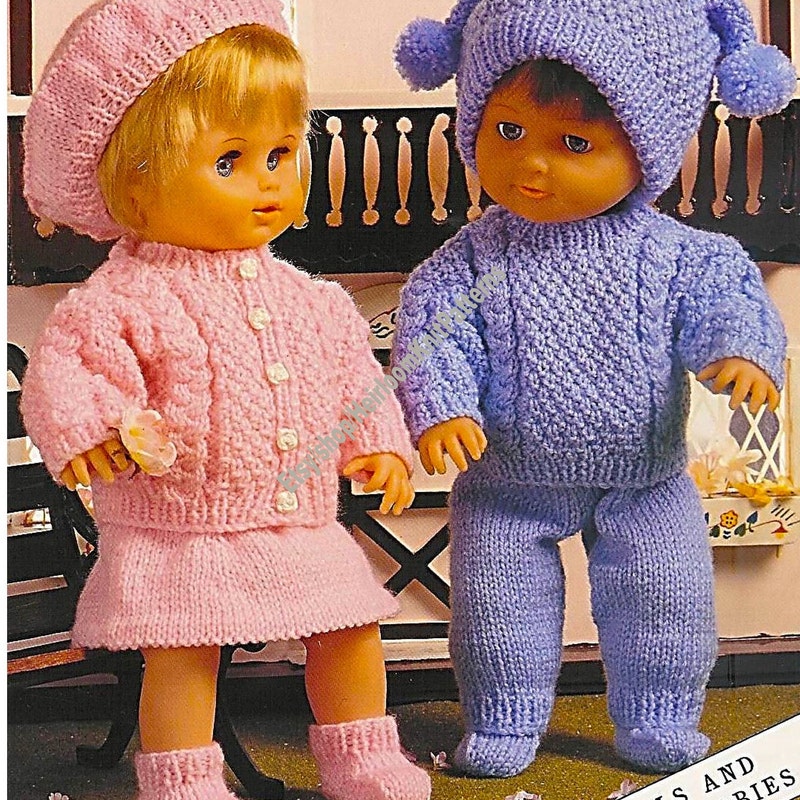 Knitted 8 Baby Doll Clothes - Etsy UK