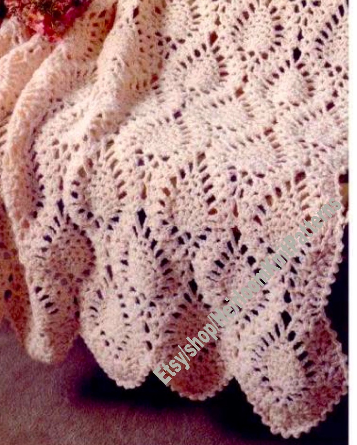 Pineapple Afghan Vintage Crochet Pattern Soft Lacy Throw - Etsy