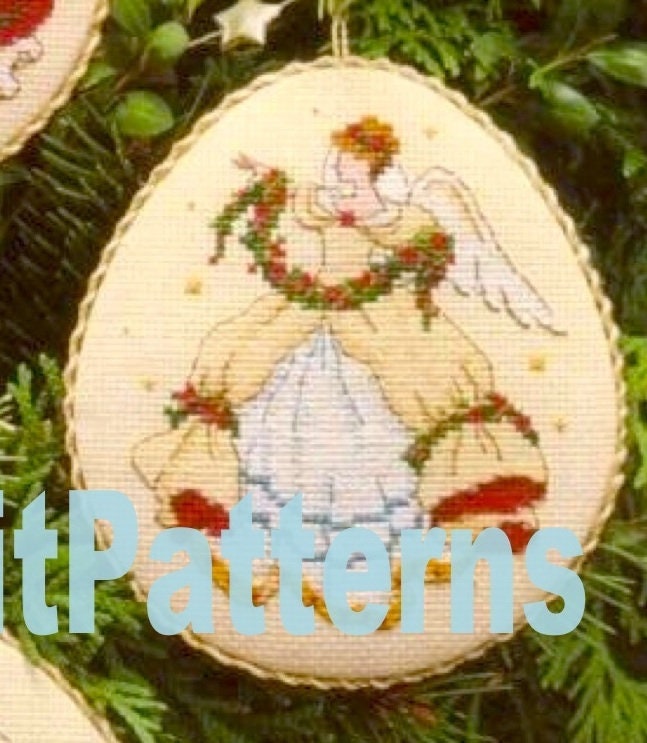 6 Angel Ornaments Counted Cross Stitch Pattern PDF Angel | Etsy