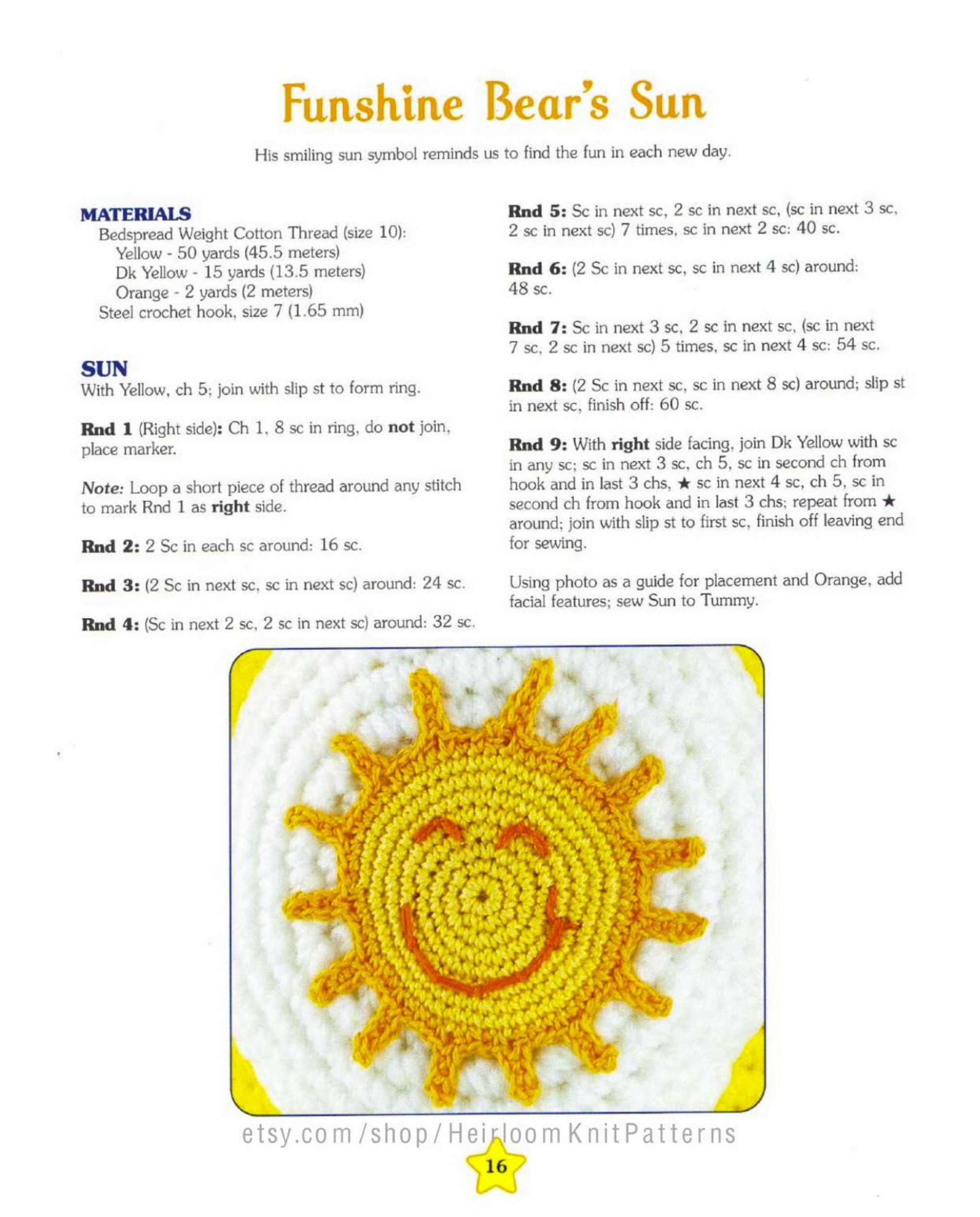 10 Care Bears Vintage Crochet Pattern Carebears Toy Crochet | Etsy