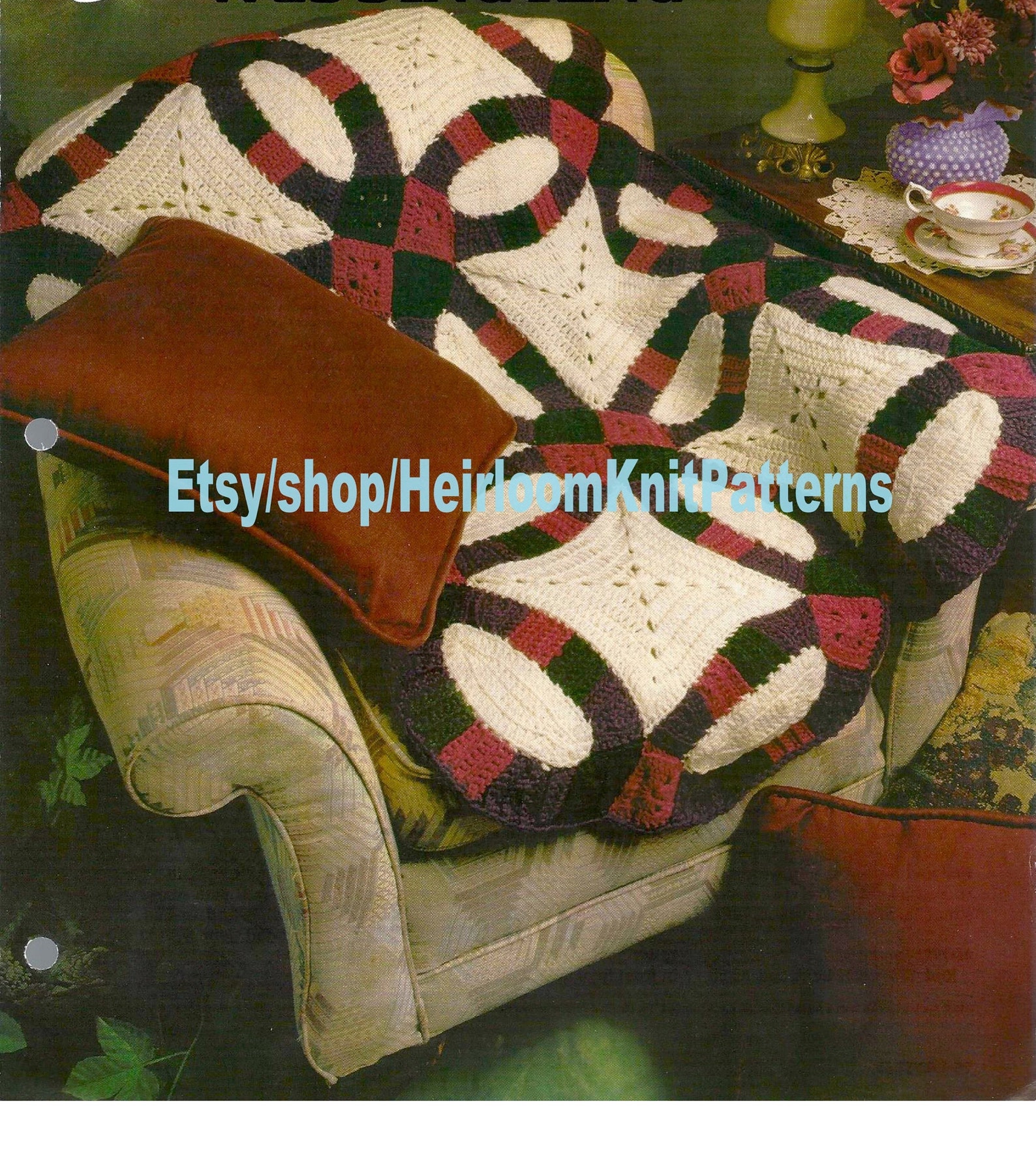 Double Wedding Ring Afghan Vintage Crochet Pattern Wedding - Etsy