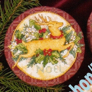 6 Christmas Ornaments Counted Cross Stitch Pattern PDF Small 4'' Motifs ...