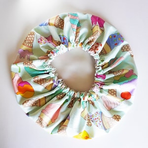 Ice Cream Satin Lined Hair Bonnet - Etsy