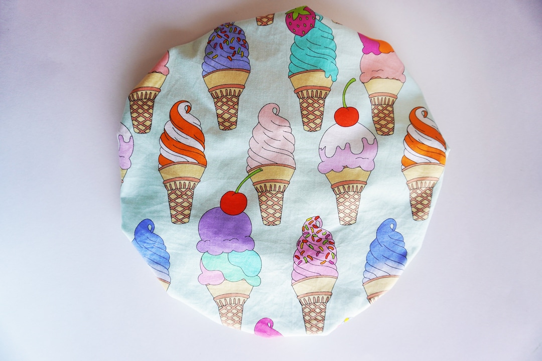 Ice Cream Satin Lined Hair Bonnet - Etsy