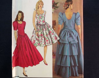 1990 Dress Pattern - Etsy