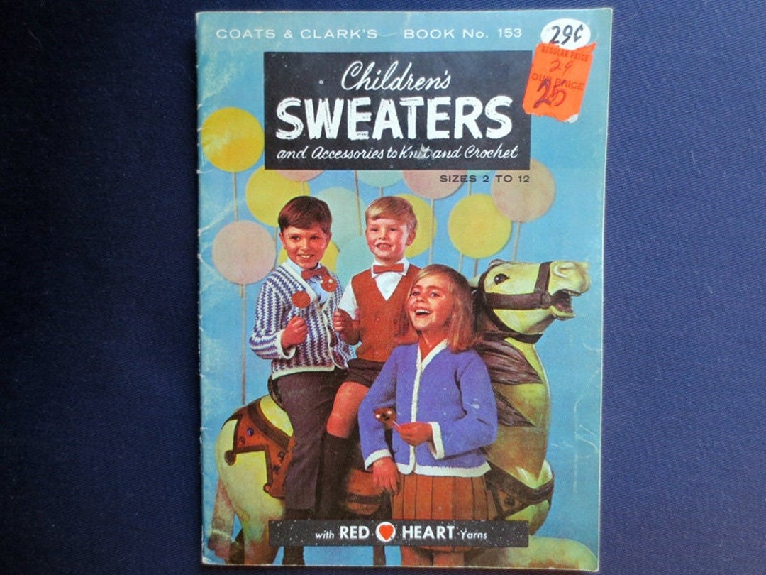 1964 Children’s Sweater and Accessories to Knit and Crochet Vintage ...