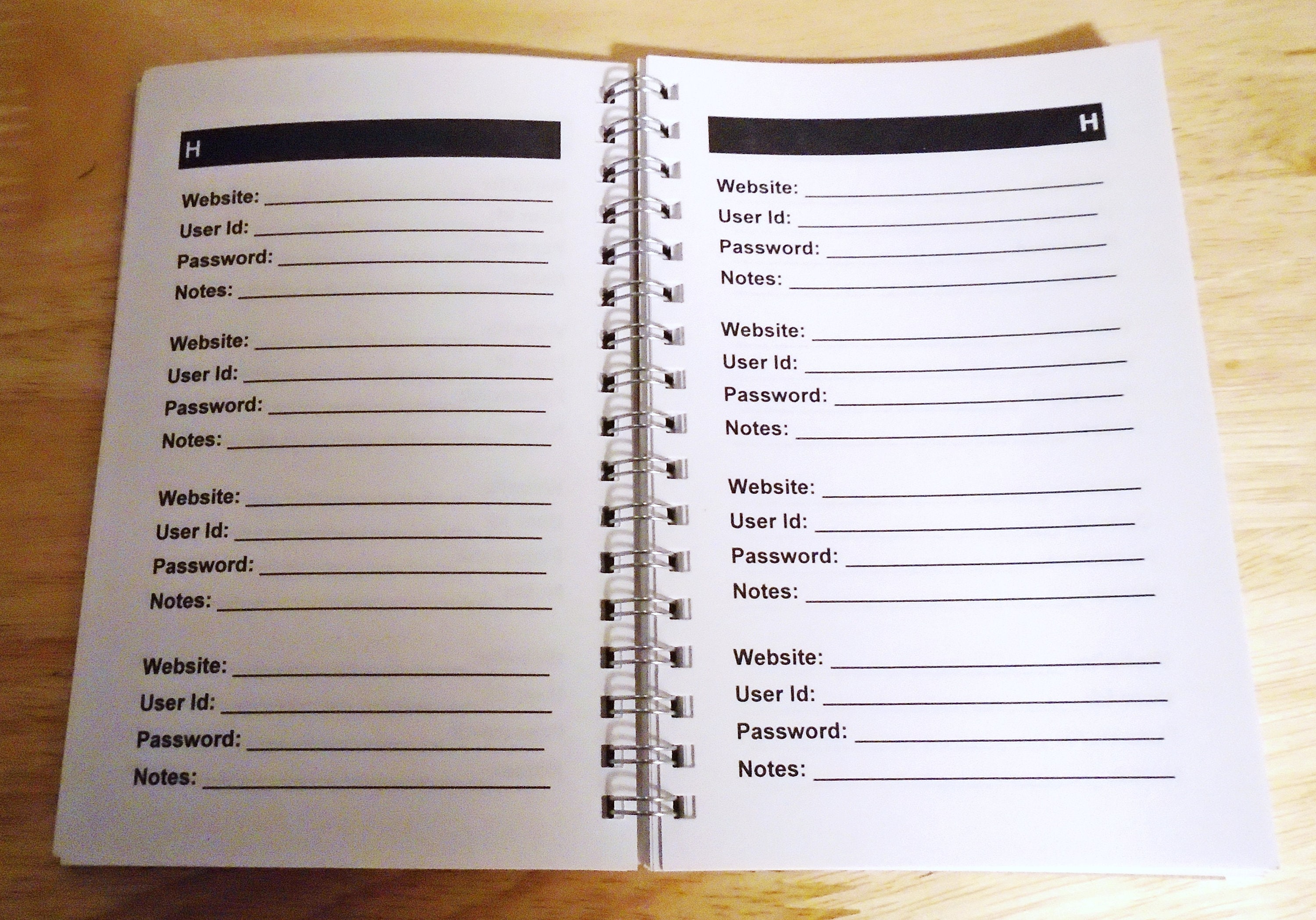 Password Book With Coffee Theme Objects Printed on the Front - Etsy