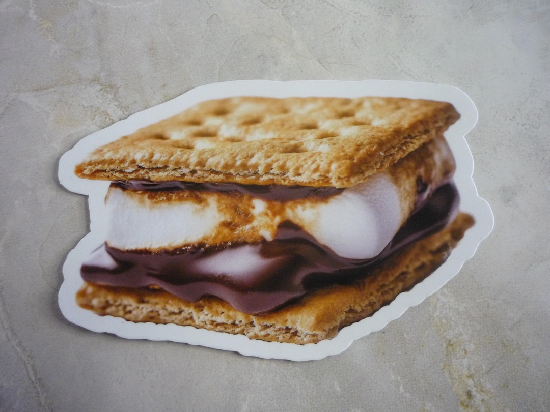 Smores Sticker: Water Resistant Laminated Vinyl Decal - Etsy