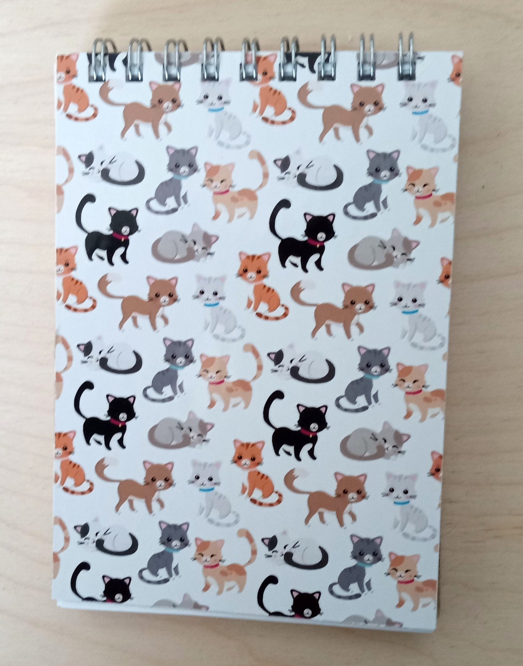 Pocket Notebook With A Collage of Cats Printed on the Front Cover, 3 1/ ...