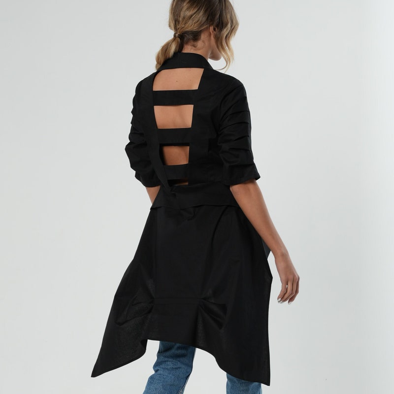 Open Back Shirt - Etsy