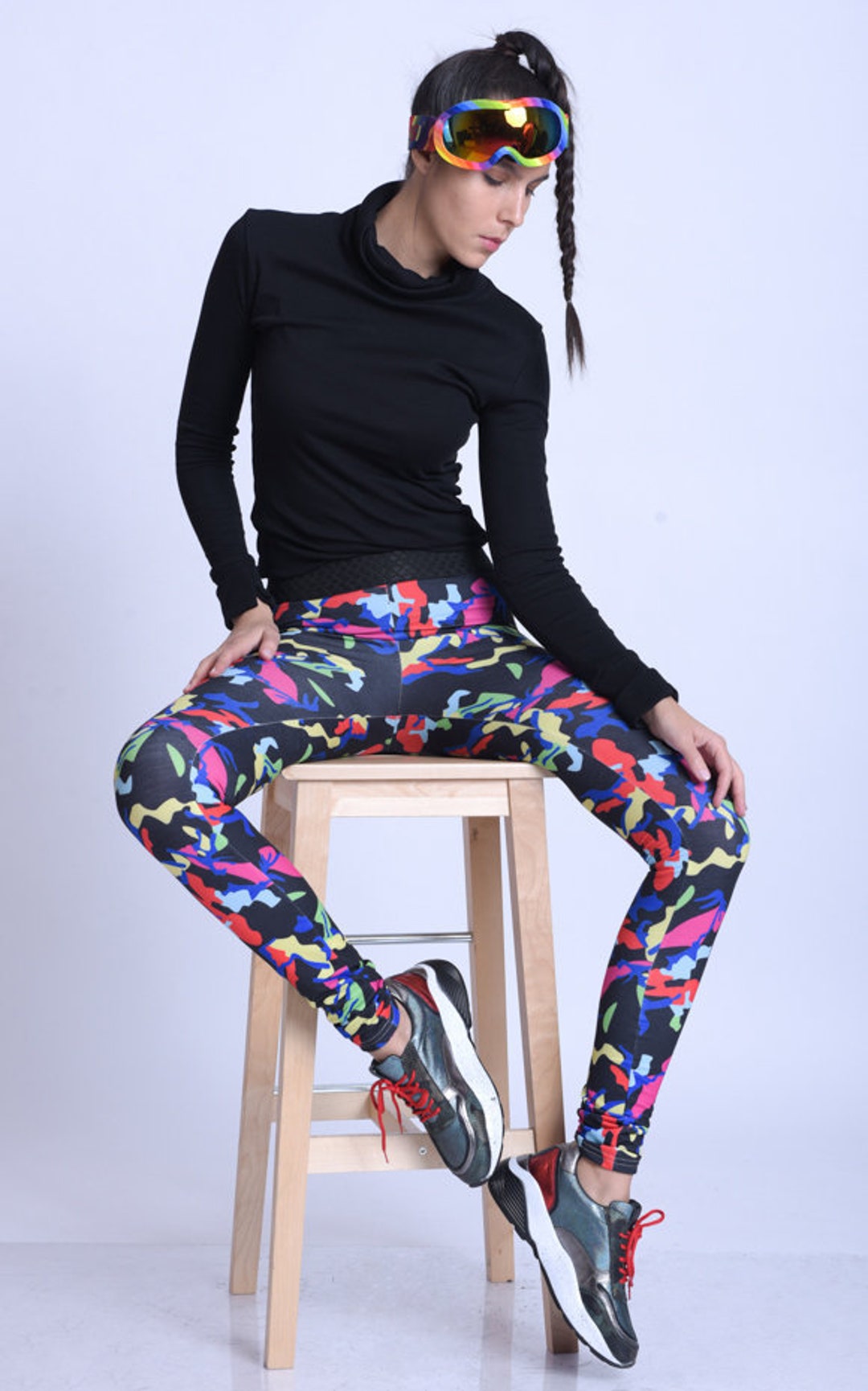 FINAL CLEARANCE Extravagant Multi Color Yoga Pants/colorful Jogger ...