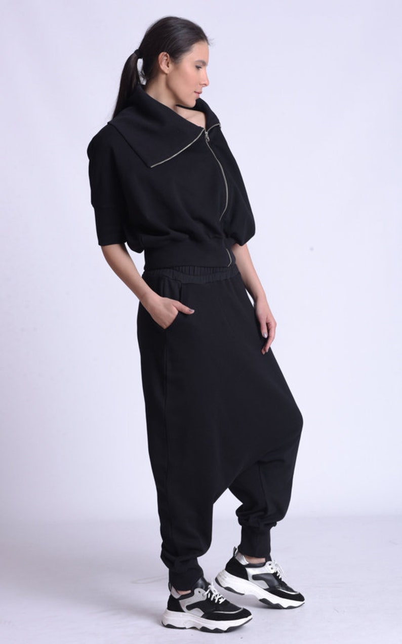 Loose Everyday Zipper Tracksuit Set by METAMORPHOZA - Etsy