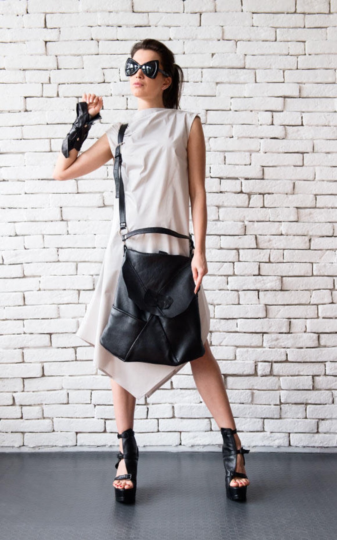 Genuine Leather Shoulder Bag / Statement Bag / Leather Bag / Everyday ...